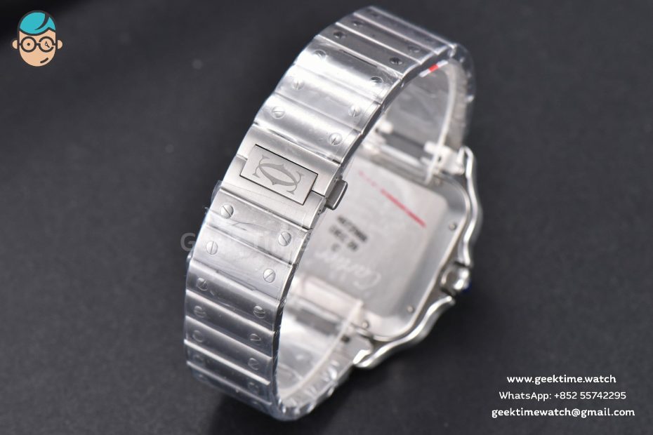 Santos Cartier XL BVF 40MM Blue Dial SS Bracelet MIYOTA 9019 - GeekTime